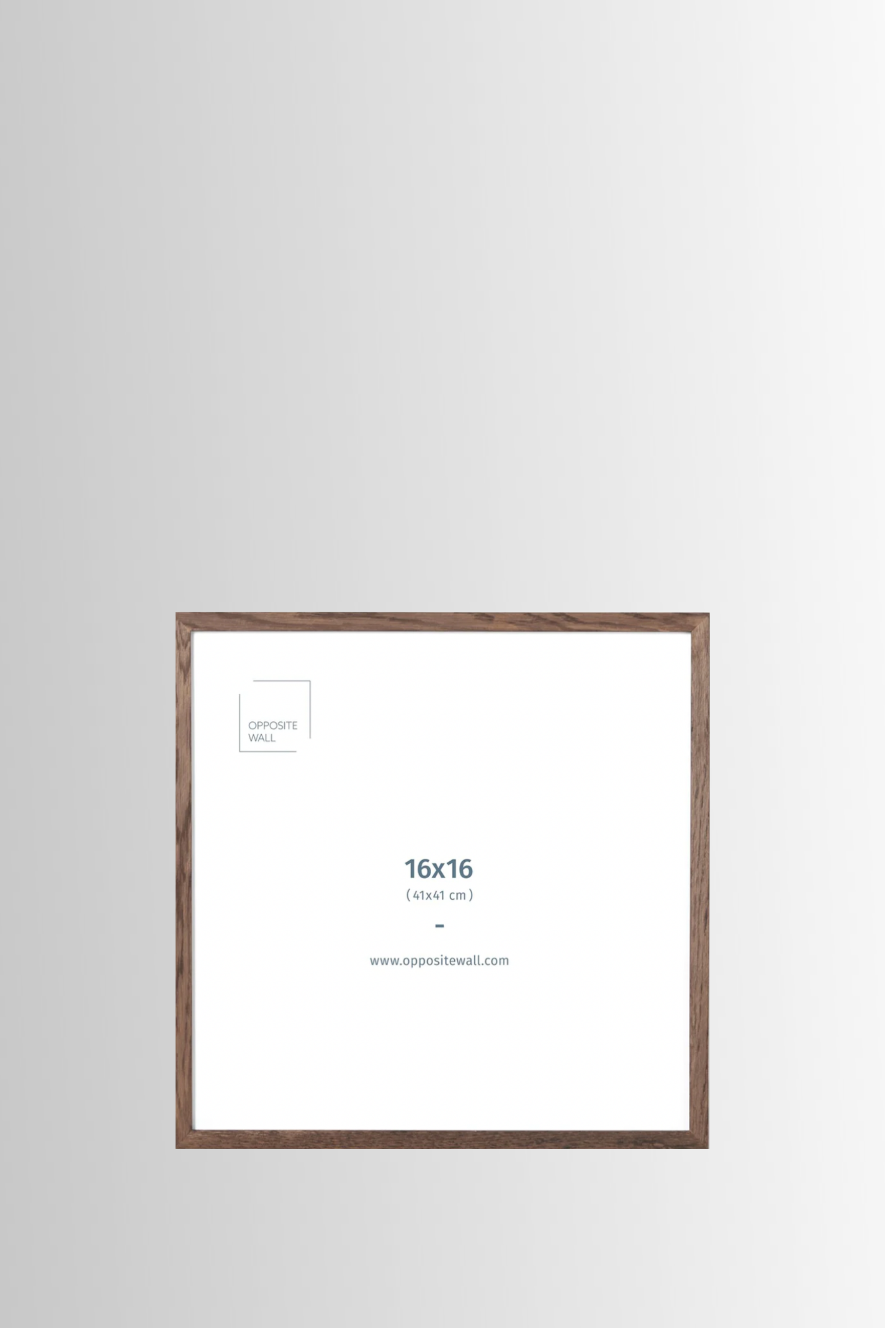 16 x 16 Dark Oak Frame – Shoppe Refined
