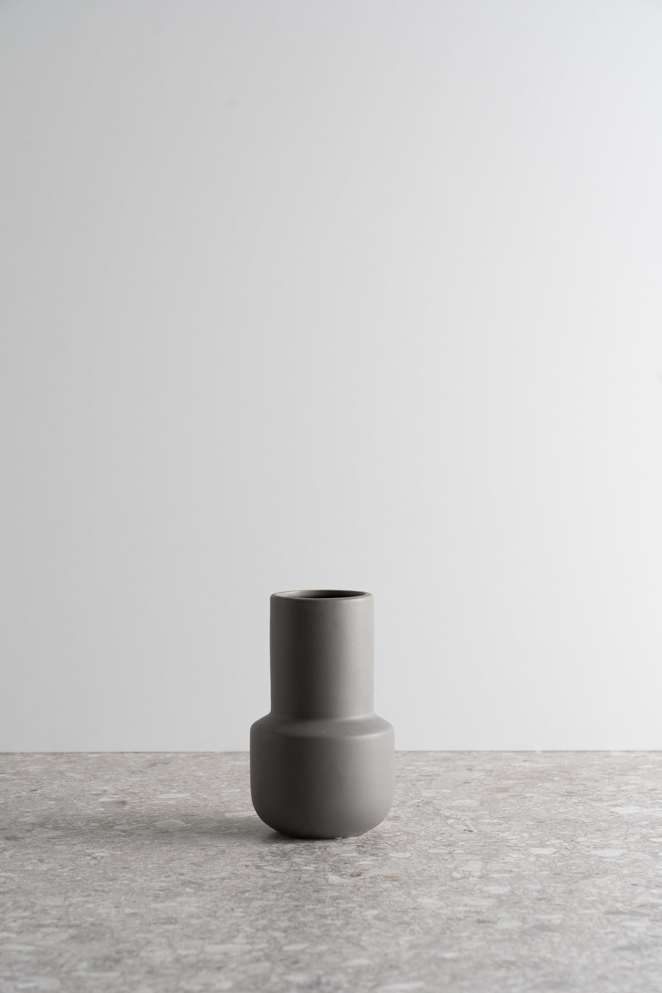 Matte Ceramic Tall Vase - Grey – Shoppe Refined